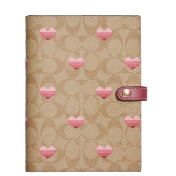Coach | Accessories | Nwt Coach Notebook In Signature Canvas With ...